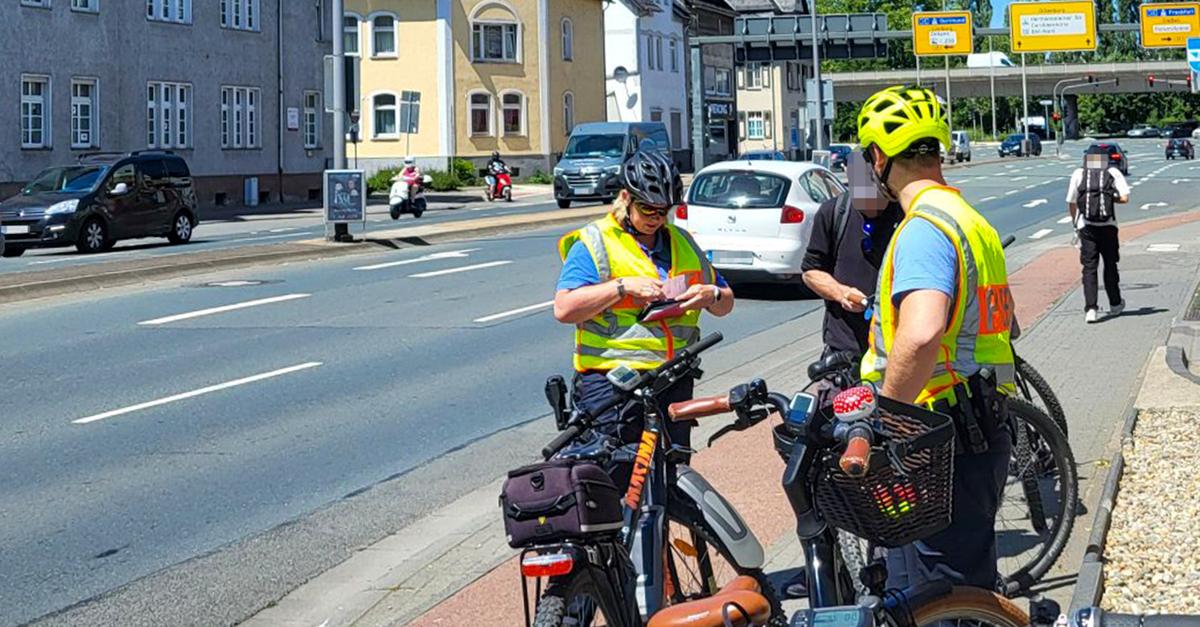 Polizei kontrolliert in Wetzlar den Radverkehr