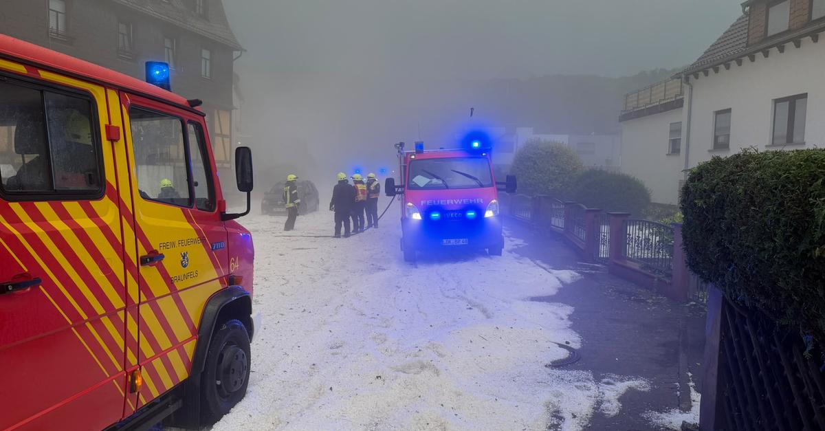 Unwetter trifft Lahn-Dill-Kreis: Chaos durch Hagelschicht und ...