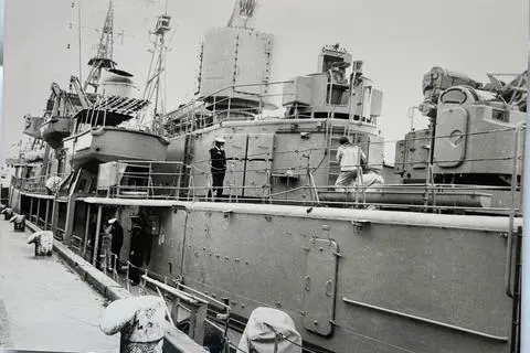 Anker in Limburg erinnert an Patenschiff „Tender Lahn“