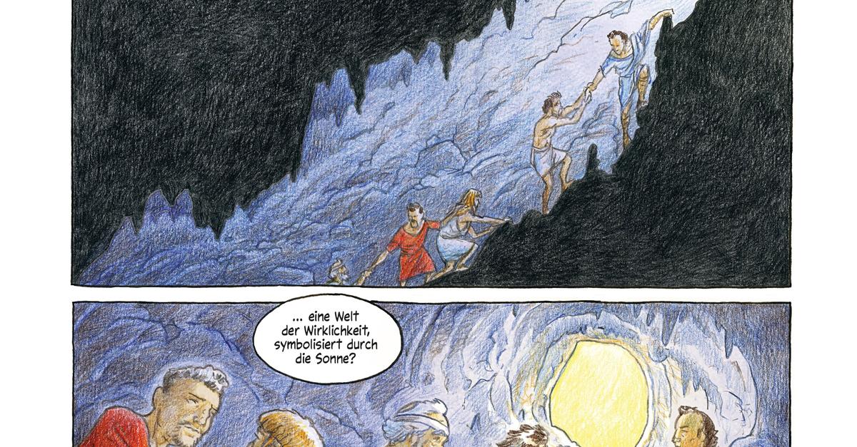 Platons Höhlengleichnis als Comic