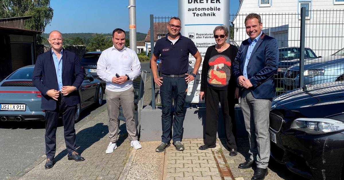 CDU-Bundestagskandidat Markus Koob unterwegs in Weilrod