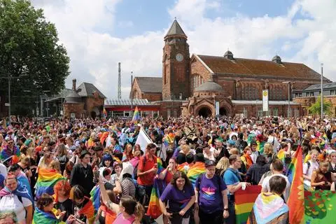 Der CSD Mittelhessen zieht am Samstag durch Gießen