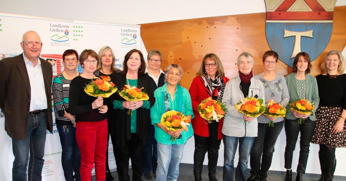 Mitarbeiterinnen des Landkreises Gießen verabschiedet und zu ...