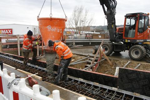 Die Brücke soll Ende Januar fertig sein