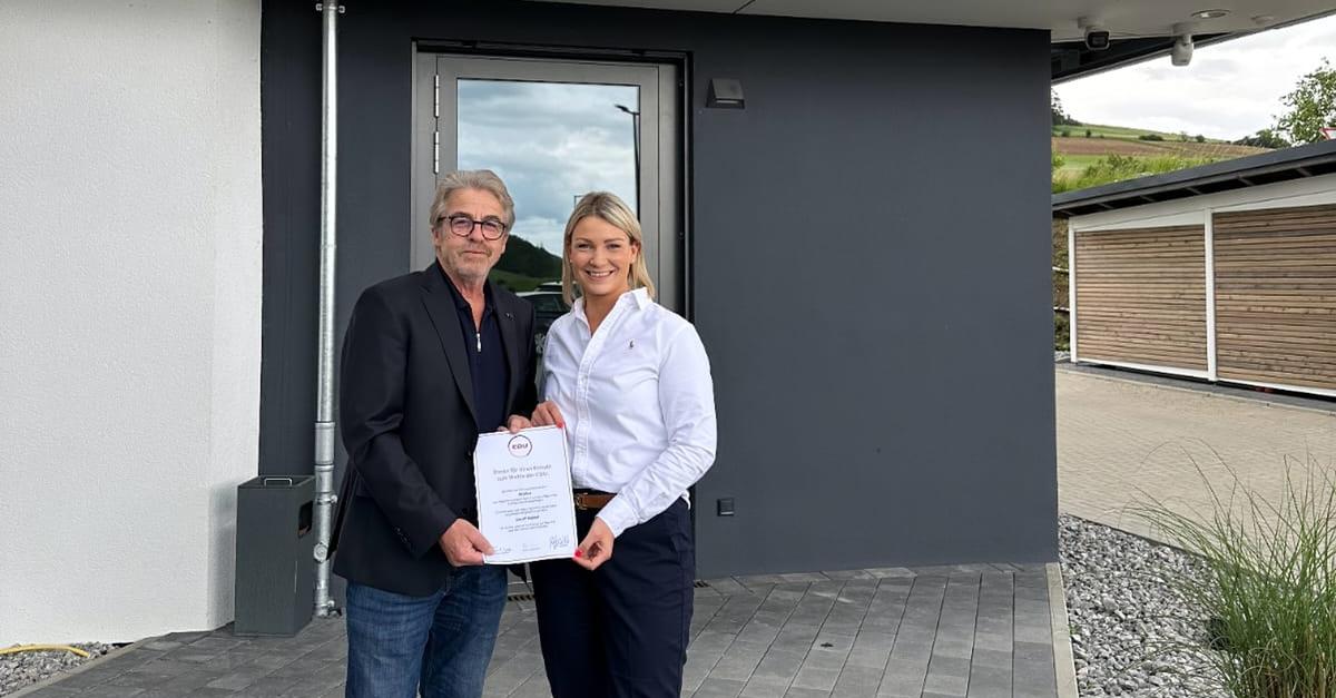 Die CDU Deutschland ehrt Gerolf Happel aus Bad Endbach