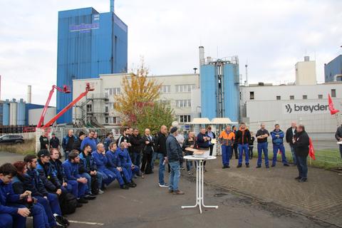 Warnstreik bei Breyden in Breidenbach