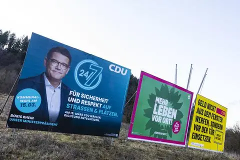 Kommunalwahl in Hessen: Im Straßen-Wahlkampf bleibt es friedlich