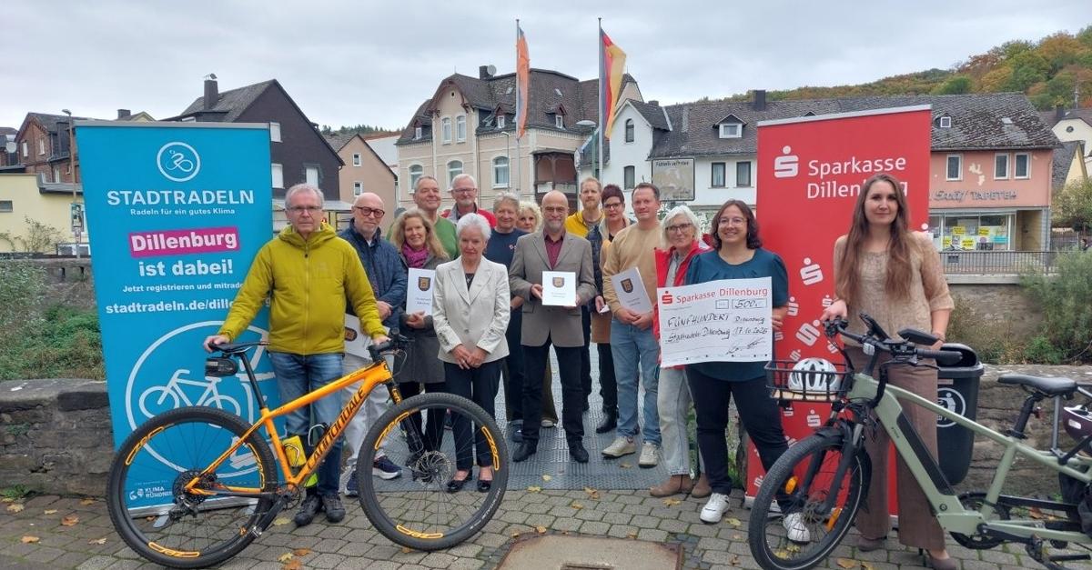 Stadtradeln Dillenburg: Sieger und Einsparungen bei CO2 gewürdigt