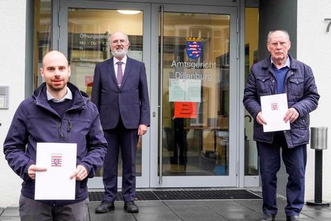 Manuel Koob für das Ortsgericht Greifenstein II vereidigt