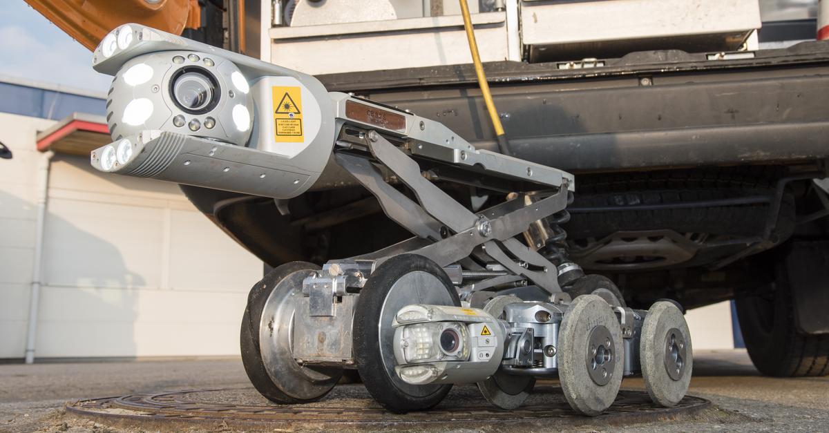 Roboter fährt durch Dillbrechter und Offdillner Kanäle