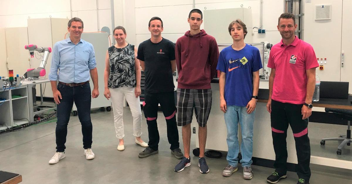 Ukrainer machen ein Praktikum bei Rittal in Haiger