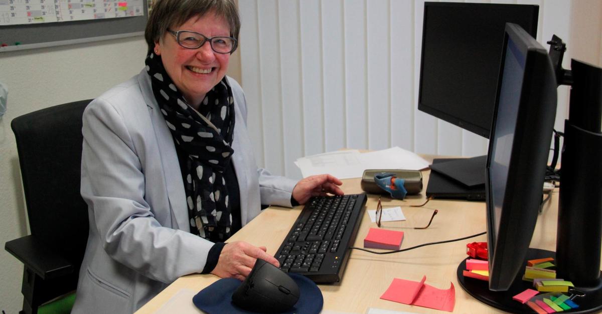 Michaela Benner sagt in Herbornseelbach "Tschüß"