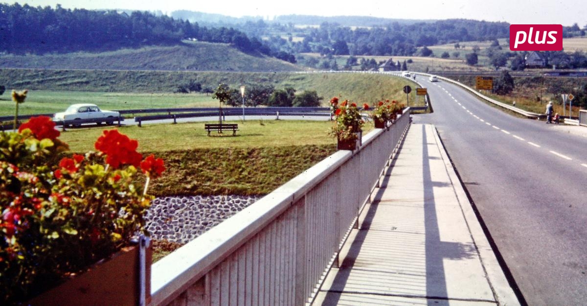 Lahnau einst und heute: Die Lahnbrücke in Dorlar