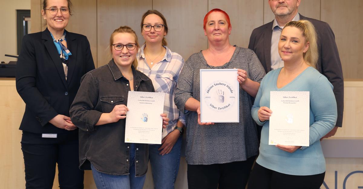 Zertifikat der „Aktion Saubere Hände“ für Lahn-Dill-Kliniken