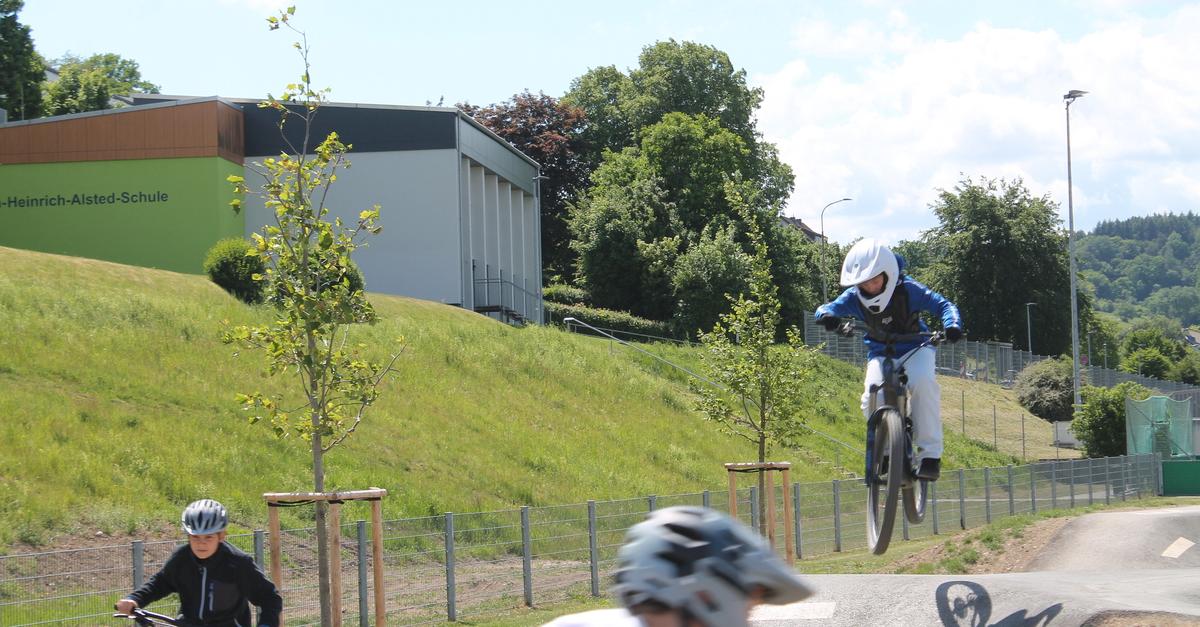 Spaß für Biker im Bickener Mehrgenerationenpark
