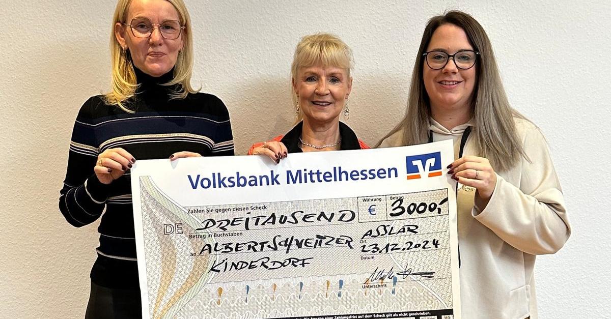 Wetzlarer Kinderdorf freut sich über Spende