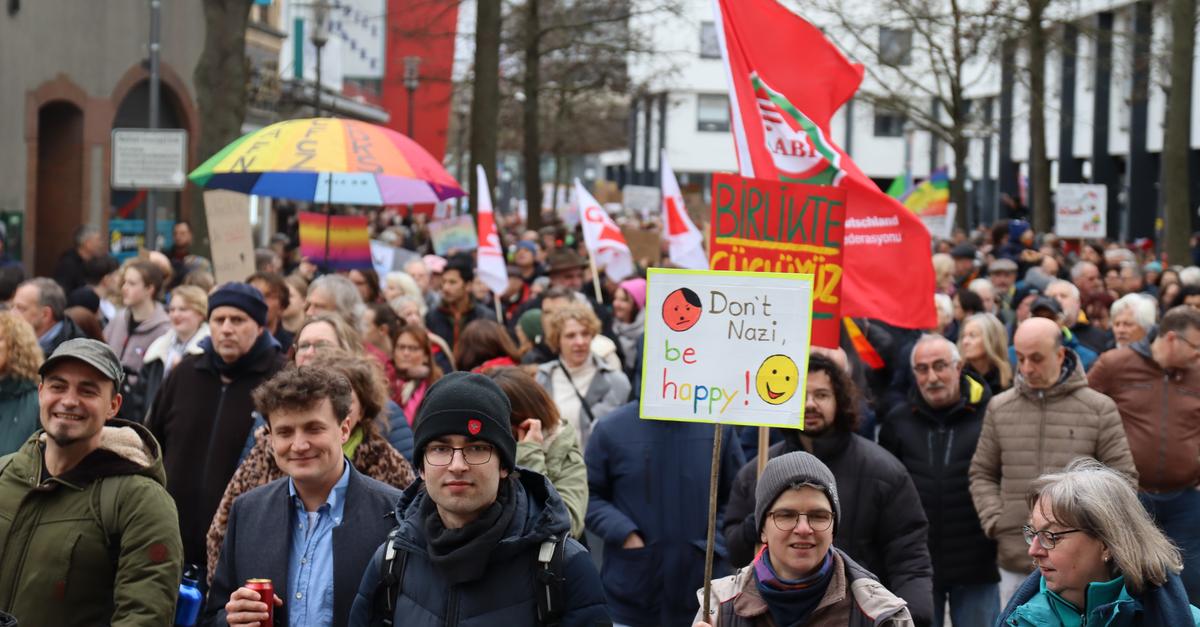 Demonstrationen gegen rechts in Wetzlar und Gießen