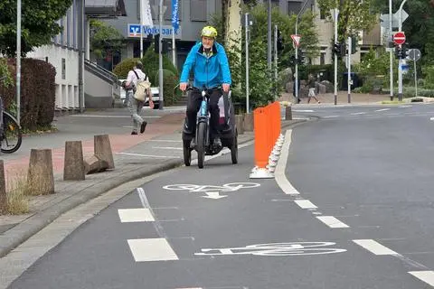 Radler bewerten den Umbau des Karl-Kellner-Rings in Wetzlar